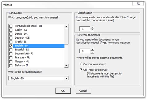 Startup Using The Wizard For Generating Product Classification Data