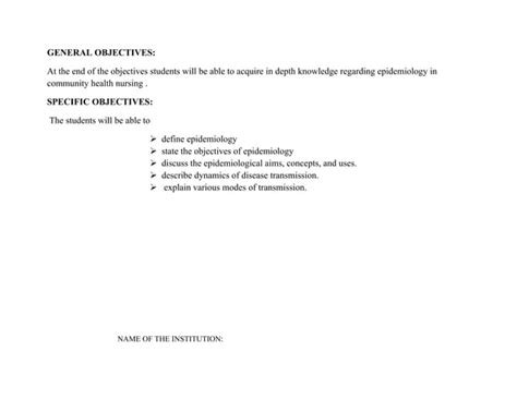 529948268 Lesson Plan On Epidemiologydocx