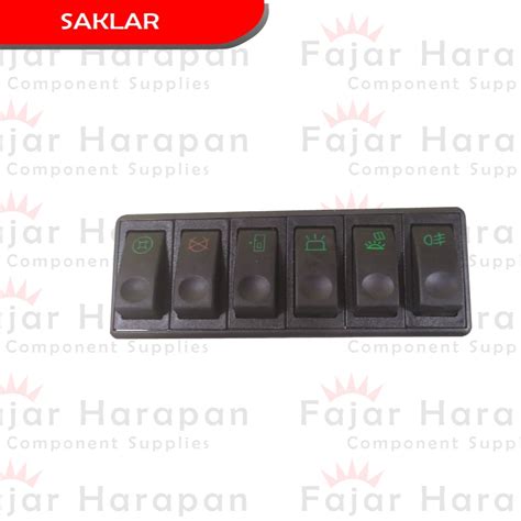 Jual SWITCH DASHBOARD 6 SAKLAR FOR BUS TRUCK Shopee Indonesia