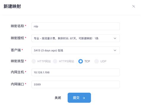 远程桌面 RDP 内网穿透指南 蜻蜓映射