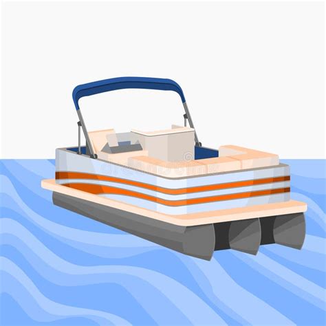 Pontoon Boat Clip Art