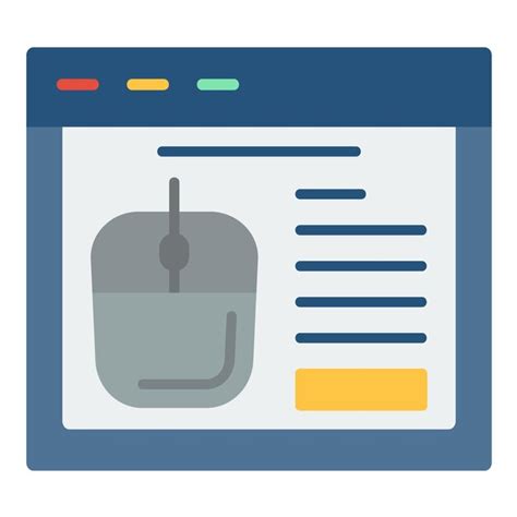 Premium Vector Mouse Flat Illustration