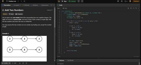Leetcode Addtwonumbers Problem On Linked List Shakila Shaik Posted On The Topic Linkedin