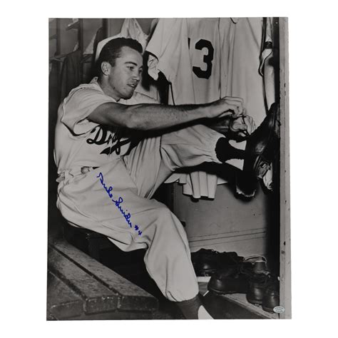 Duke Snider Signed Dodgers 16x20 Photo Stacks Of Plaques Pristine Auction
