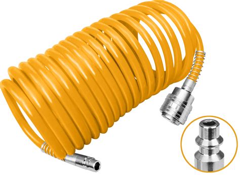 Шланг для компрессора спиральный 15 м. INGCO AH1151 - купить по ...