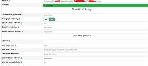 failing to sync users in a security group microsoft active directory