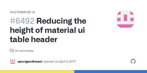 Reducing The Height Of Material Ui Table Header Issue 6492 Mui