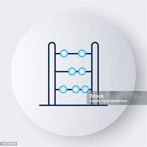 흰색 배경에 격리 된 라인 아바쿠스 아이콘 전통적인 카운팅 프레임 교육 표지판 수학 학교 다채로운 개요 개념 벡터 0명에 대한 스톡 벡터 아트 및 기타 이미지 Istock