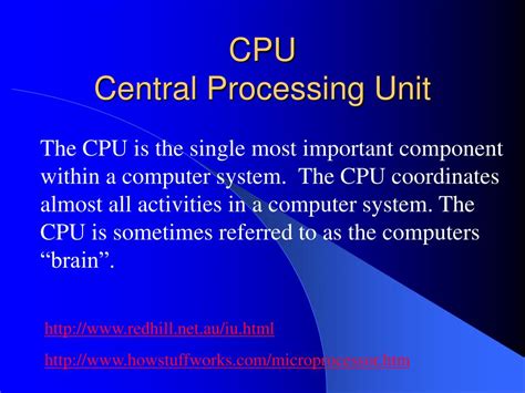 Ppt Cpu Central Processing Unit Powerpoint Presentation Free