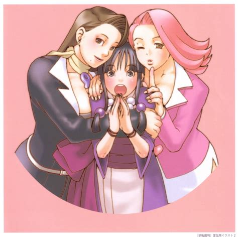 Maya Fey Mia Fey And April May Ace Attorney And More Drawn By Edaki Shin Ya Danbooru