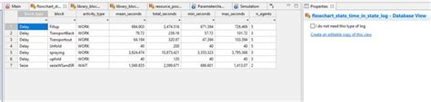 How To Write Data From Database Log To An Output In Anylogic Stack