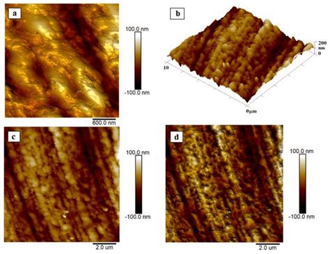 Afm Analysis Of The Surface Morphology And Roughness A Analysis Of Download Scientific
