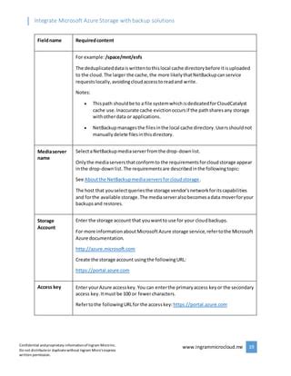 Integrate Microsoft Azure Storage With Backup Solutions PDF