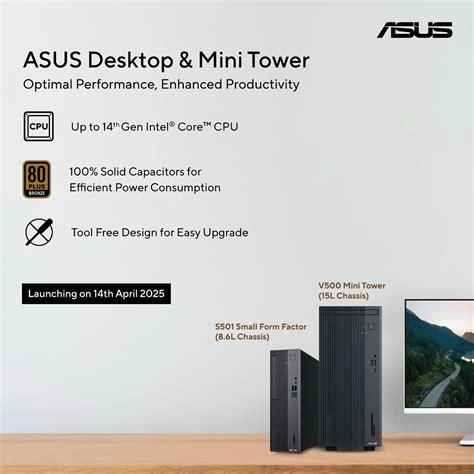 Asus Introducing The New Asus Desktop And Mini Tower Series Powered By Up To 14th Gen Intel®️