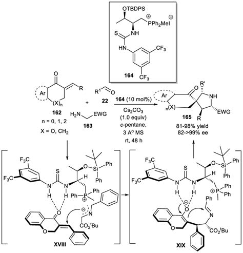 Scheme 37 Enantioselective Three Component Reaction Of Exocyclic