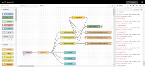 Help How To Add Timestamp Into Csv File General Node Red Forum