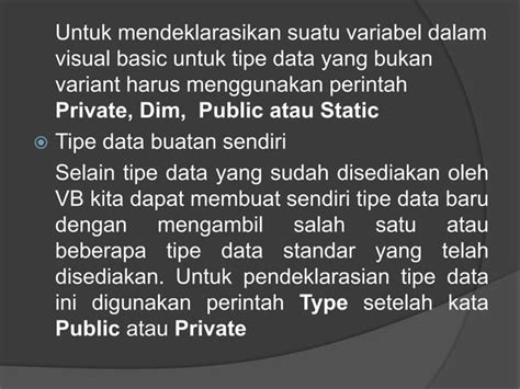 Ppt Tipe Datavariabel Operator Pptx