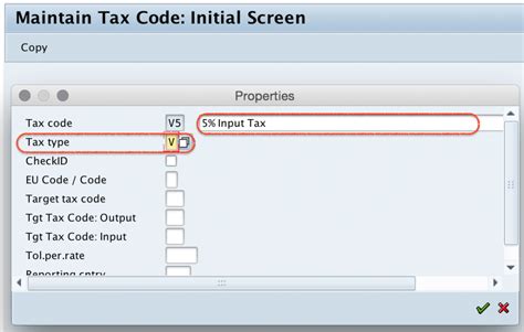 Define Tax Codes For Sales And Purchases In SAP