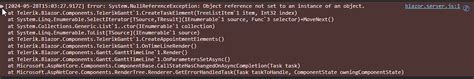Blazor Gantt Chart Js Object Error Radzenblazor Components Radzen