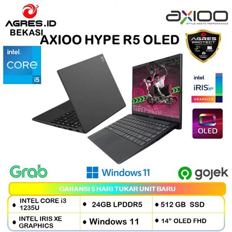 Jual New Axioo Hype R 5 Oled Intel Core I5 1235u 24gb 512gb Win11 14