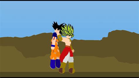 Wip Stick Nodes Broly Vs Goku Youtube