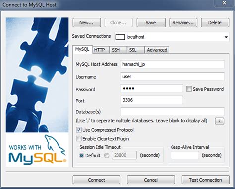 Mysql Database Access Via Hamachi Vpn Stack Overflow