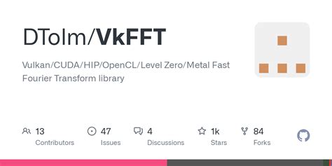 GitHub DTolm VkFFT Vulkan CUDA HIP OpenCL Level Zero Metal Fast Fourier Transform Library