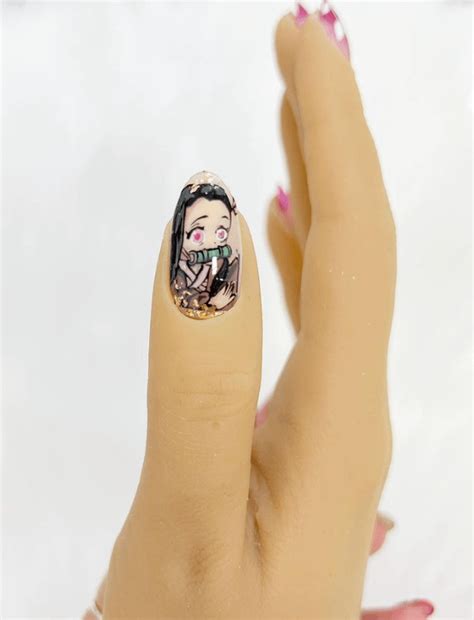 70 Nezuko Nail Designs