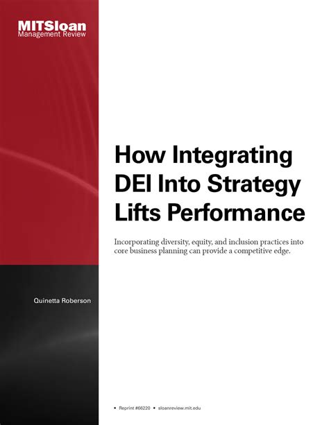 How Integrating Dei Into Strategy Lifts Performance Mit Smr Store