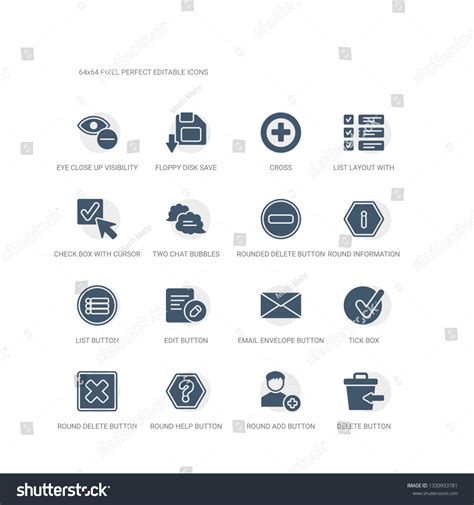 Add Edit Delete Button Icon