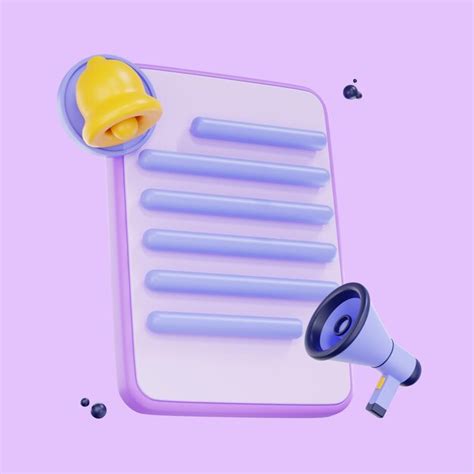 통지가 포함된 3d 클립보드 확인 또는 승인된 문서 프리미엄 Psd 파일