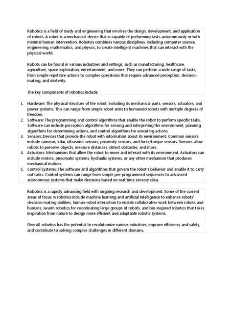 robotic pdf robotics robot