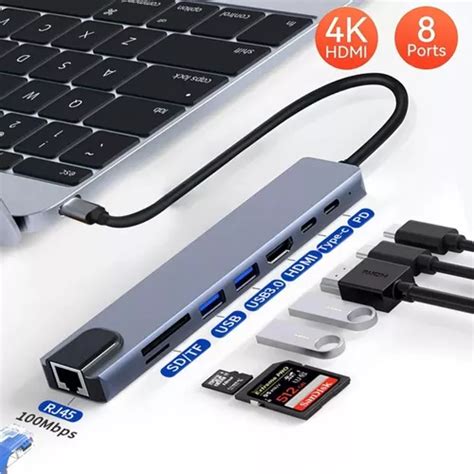 Tipo C Hub En Adaptador Usb C A Hdmi Con Ethernet MercadoLibre