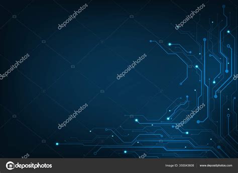 Vector Technology Electronic Circuit Design Stock Vector Image By ©phai