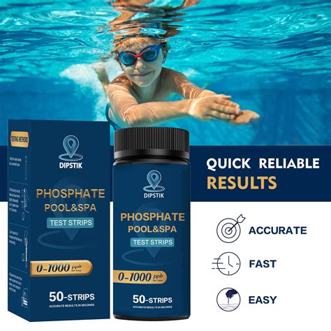 Phosphate Test Kit For Pool 50 Strips Phosphate Test Strip Quick And Accurate