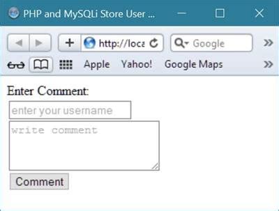 PHP And MySQLi Store User Data