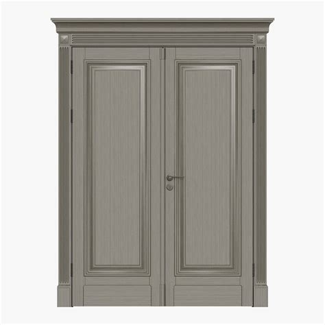 Classsic Door Double 08 3d модель Скачать Компоненты зданий на