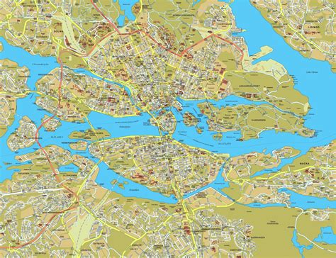 Maps Of Stockholm Detailed Map Of Stockholm In English Maps Of