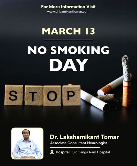 Dr Laxmikant R Tomar On Linkedin Nosmokingday Healthierfuture