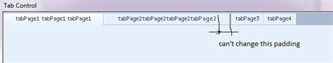 Winforms C Win Forms Tab Control Tab Width Error Stack Overflow