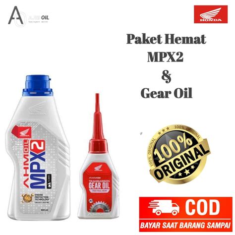 Jual Paket Hemat Oil Oli Ahm Matic Ahm Oil Matic Mpx2 800ml 10w 30 Sl And Oli Shopee Indonesia