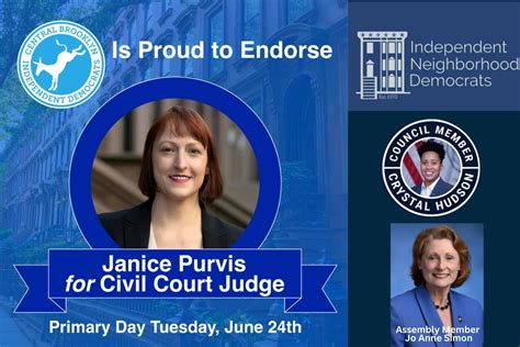 Janice Purvis Gains 4 Key Endorsements For Bk Judicial Run Nyc Newswire