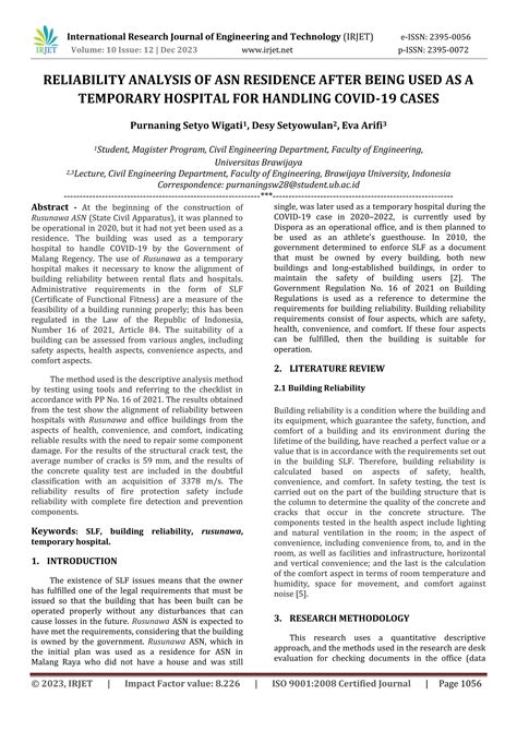 Reliability Analysis Of Asn Residence After Being Used As A Temporary