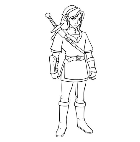 젤다의 전설 색칠 공부 Kr에서 무료 색칠 공부