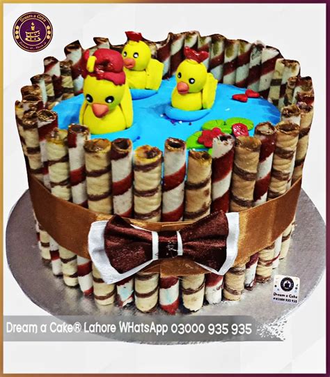 Quack Tastic Wafer Stick Duck Pond Cake In Lahore Dream A Cake