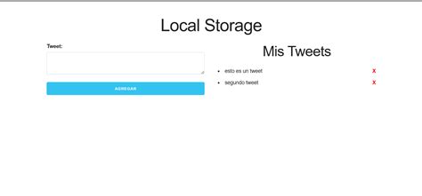 Github Zlocker01tweets List Lista De Tweets Hecha En Un Curso De Js Usando El Local Storage