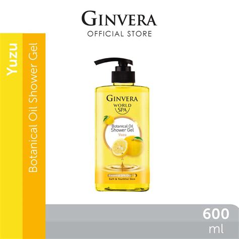Ginvera World Spa Botanical Oil Shower Gel Yuzu 600g Sabun Tiktok