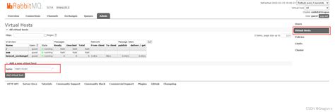 Rabbitmq 创建 Virtual Hostrabbtmq新建virtual Host Csdn博客