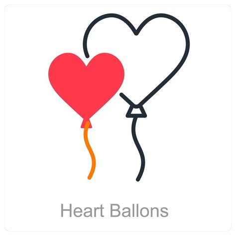 Corazón Globos Y Amor Icono Concepto 44597732 Vector En Vecteezy