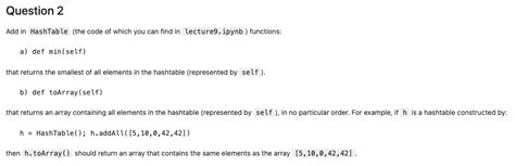 Solved Add In Hashtable The Code Of Which You Can Find In